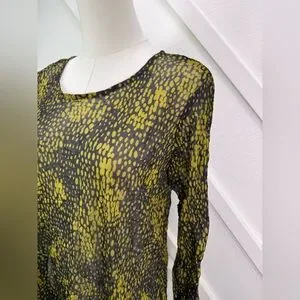 Lisa Bayne | Dresses | Lisa Bayne Lagenlook Mesh Crinkle Asymmetrical ...